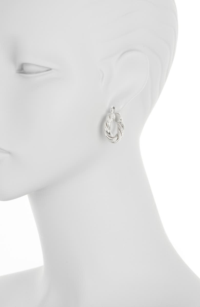 Sterling Forever Esme Braided Hoop Earrings | Nordstromrack