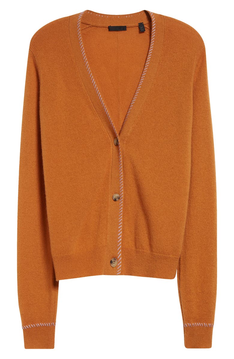 ATM Anthony Thomas Melillo Whipstitch Trim Cashmere V-Neck Cardigan ...