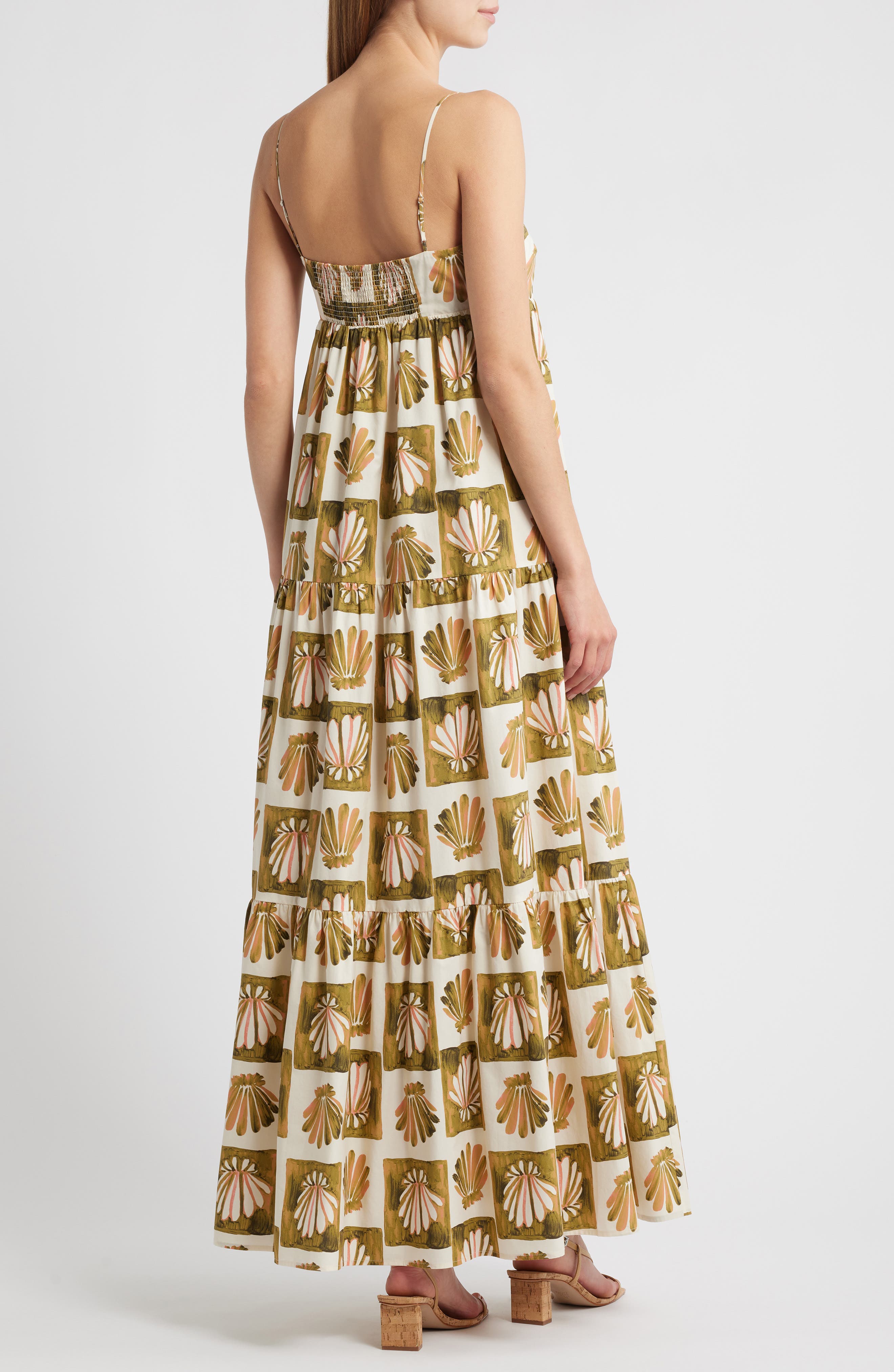 Rails Mica Print Cotton Blend Tiered Maxi Sundress | Nordstromrack