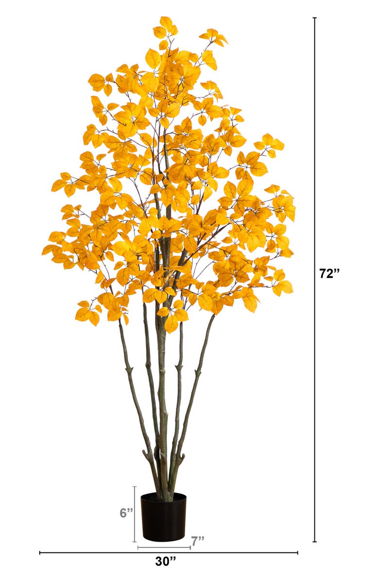 NEARLY NATURAL 6-Foot Autumn Oyama Magnolia Artificial Tree | Nordstromrack