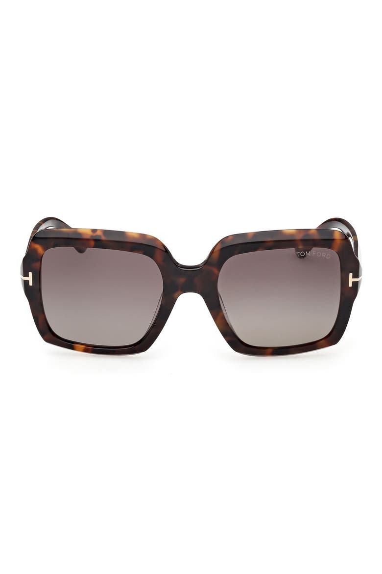 Kaya 54mm Polarized Gradient Square Sunglasses (Women) | Nordstromrack