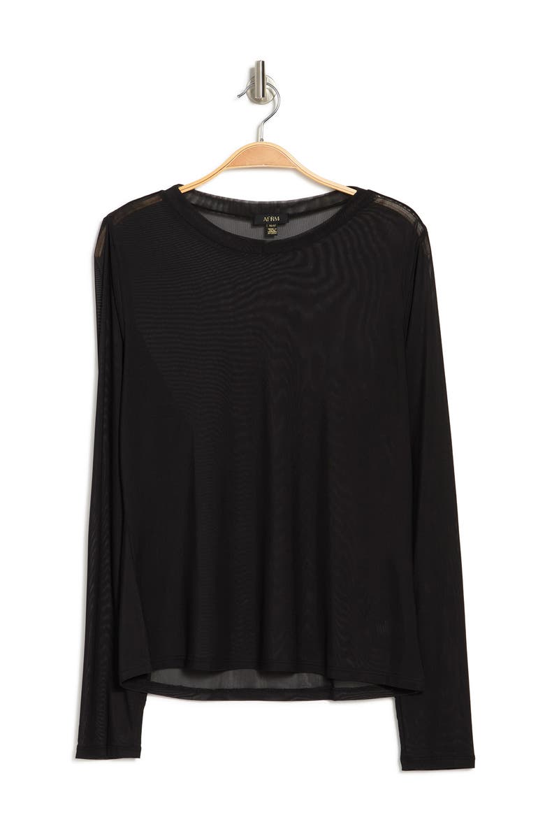 AFRM The Sunny Tie Dye Printed Mesh Top | Nordstromrack