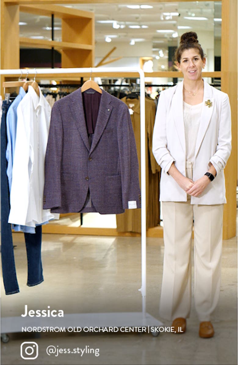 Jack Victor Morton Soft Constructed Wool & Silk Blend Sport Coat ...