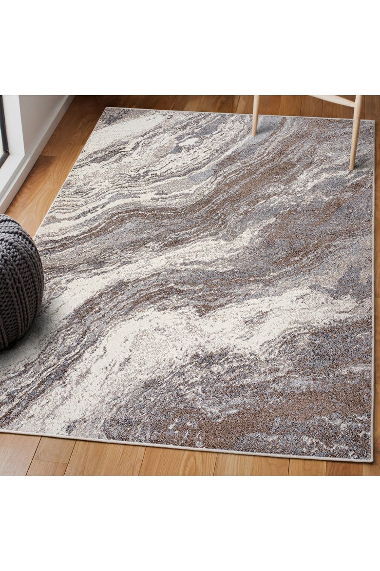 Kassia Contemporary Glam Abstract Marble Area Rug | Nordstrom