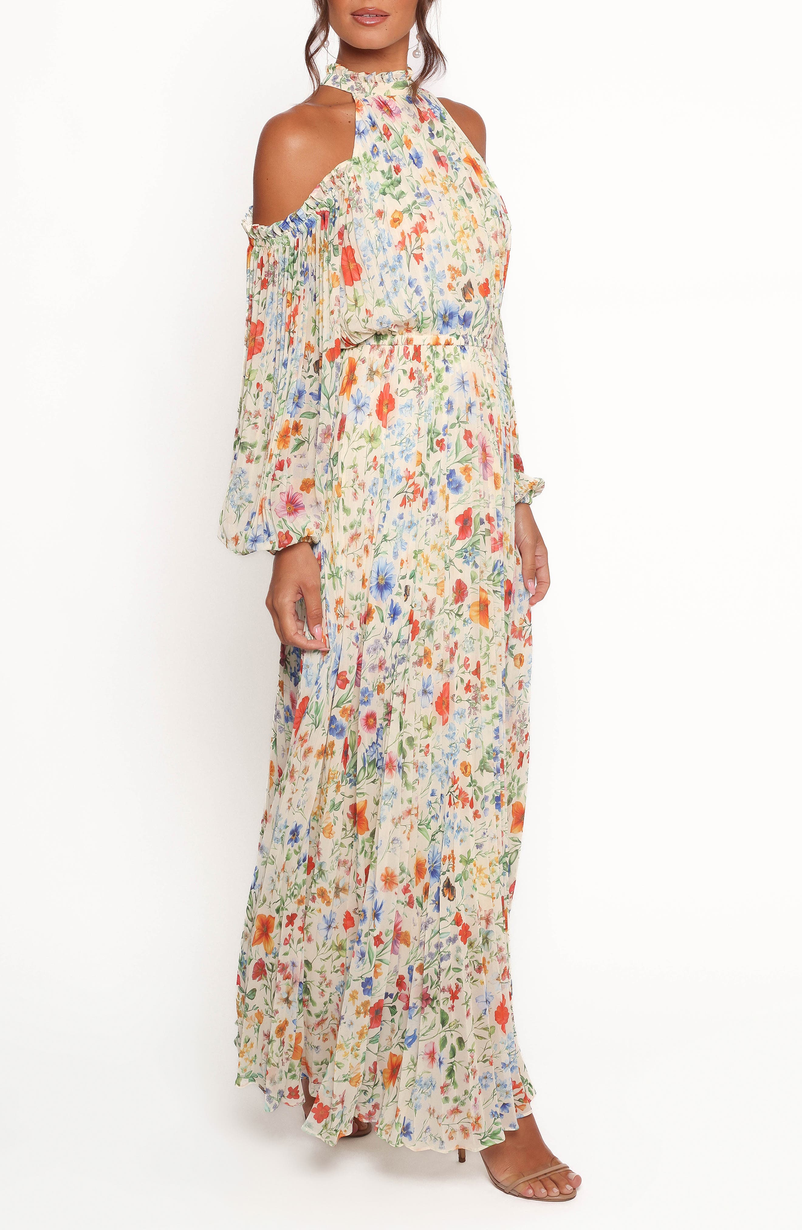Petal & Pup Hilary Floral Cold Shoulder Maxi Dress | Nordstrom