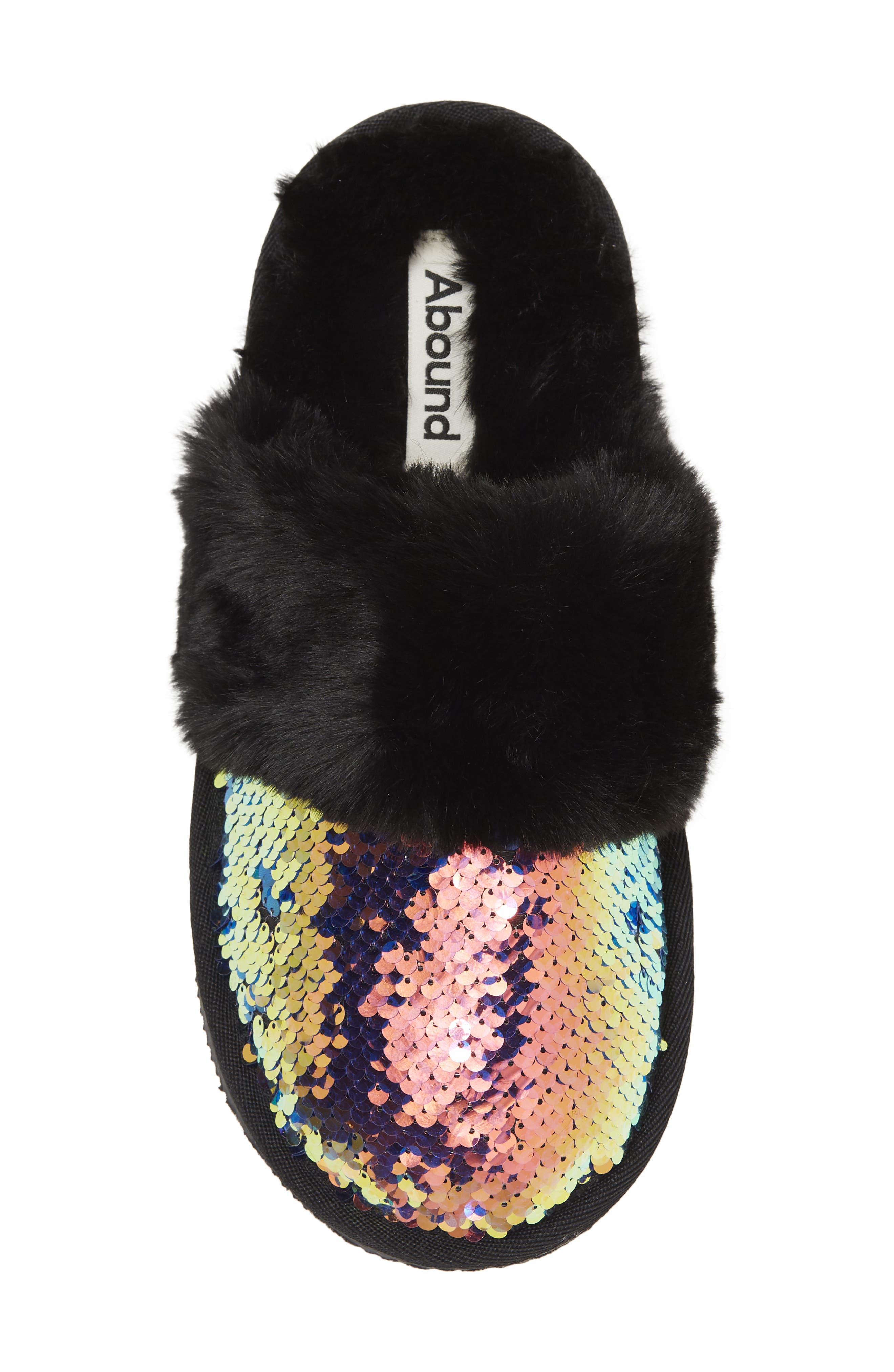 Abound Isla Faux Fur Lined Sequin Scuff Slipper (Women) | Nordstromrack
