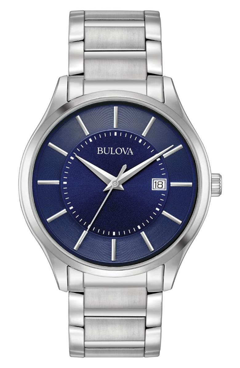 BULOVA Men's Classic Stainless Steel Bracelet Watch, 40mm | Nordstromrack