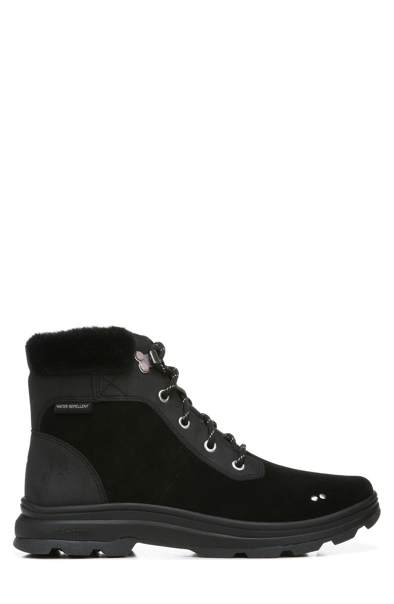 Rykä Bayou Faux Fur Collar Water-Repellent Leather Boot | Nordstromrack