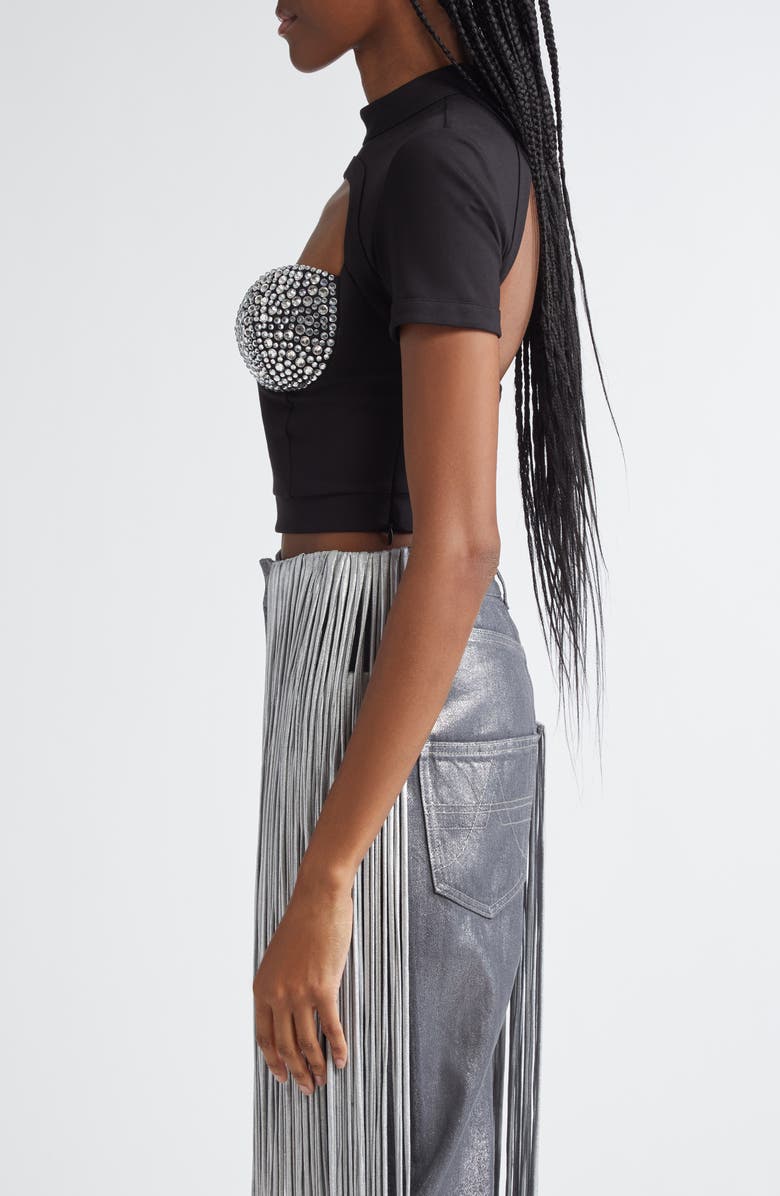 Area Crystal Cup Cutout Bustier Top | Nordstromrack