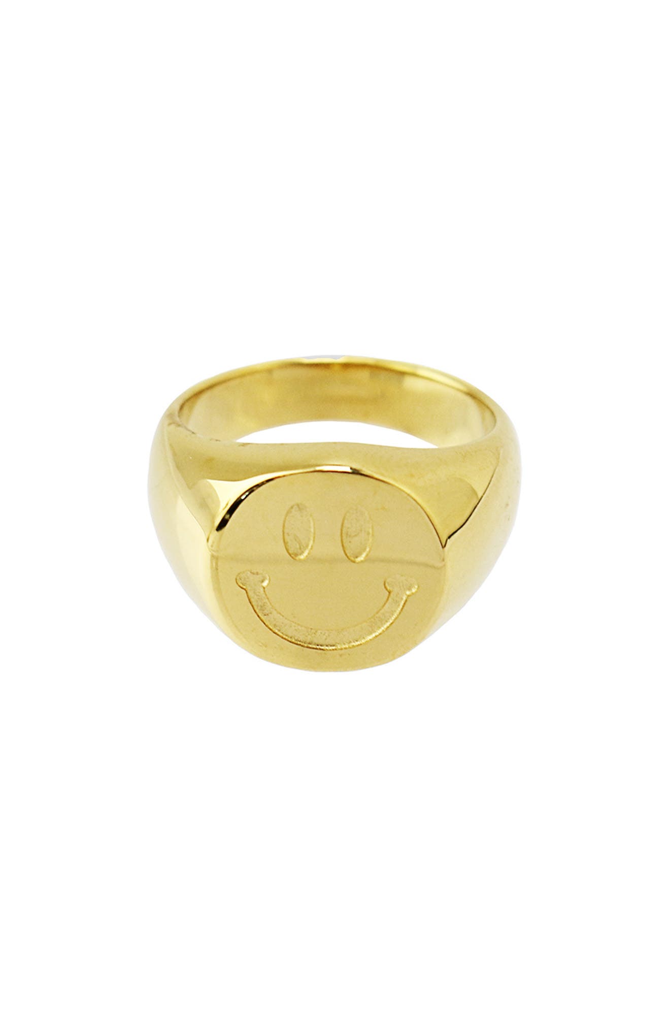 Smiley Face Signet Ring | Nordstromrack