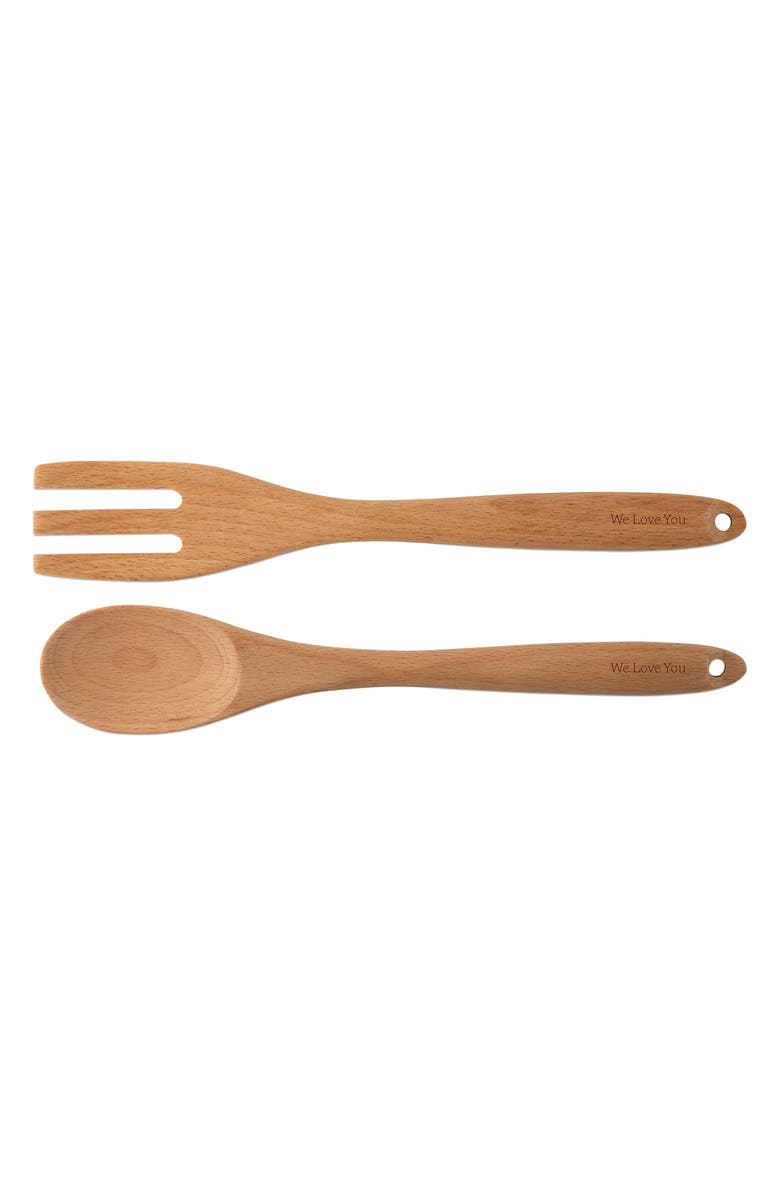 SHUTTERFLY Personalized Wood Salad Servers | Nordstrom