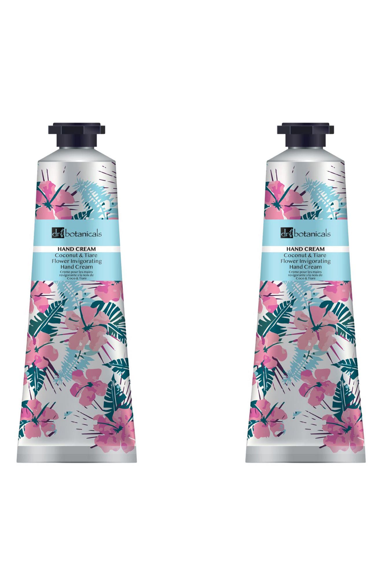 DR BOTANICALS Coconut & Tiare Flower Invigorating Hand Cream Duo ...