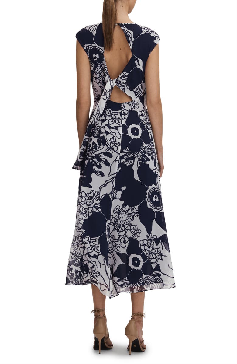 Reiss Becci Mixed Floral Print High-Low Dress | Nordstromrack