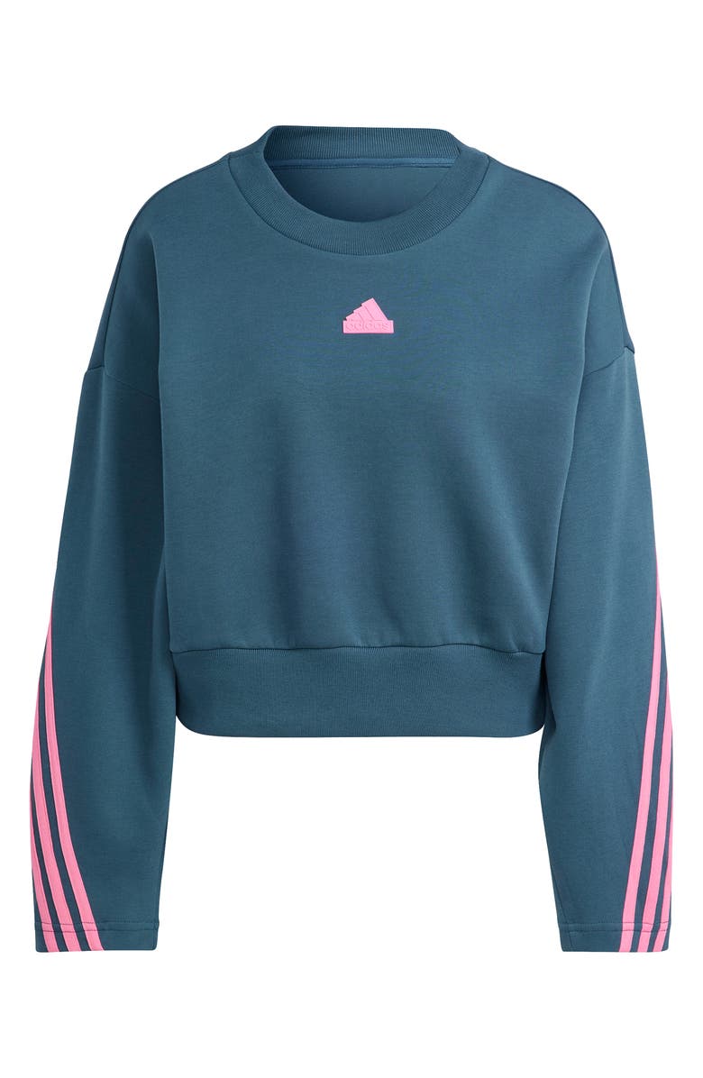 adidas Future Icons Oversize 3-Stripes Crewneck Sweatshirt | Nordstromrack