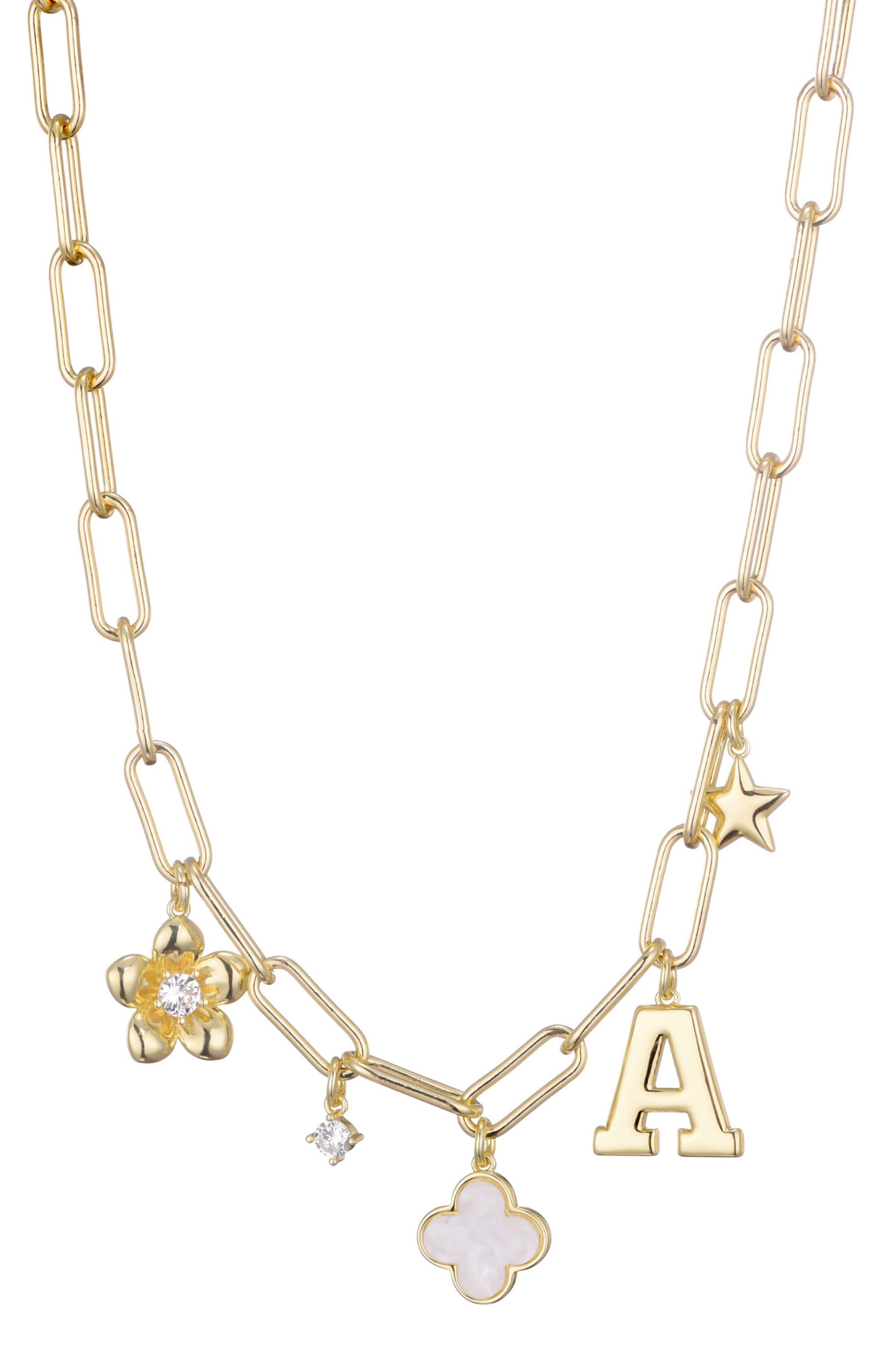 Adornia Initial Charm Pendant Necklace | Nordstromrack