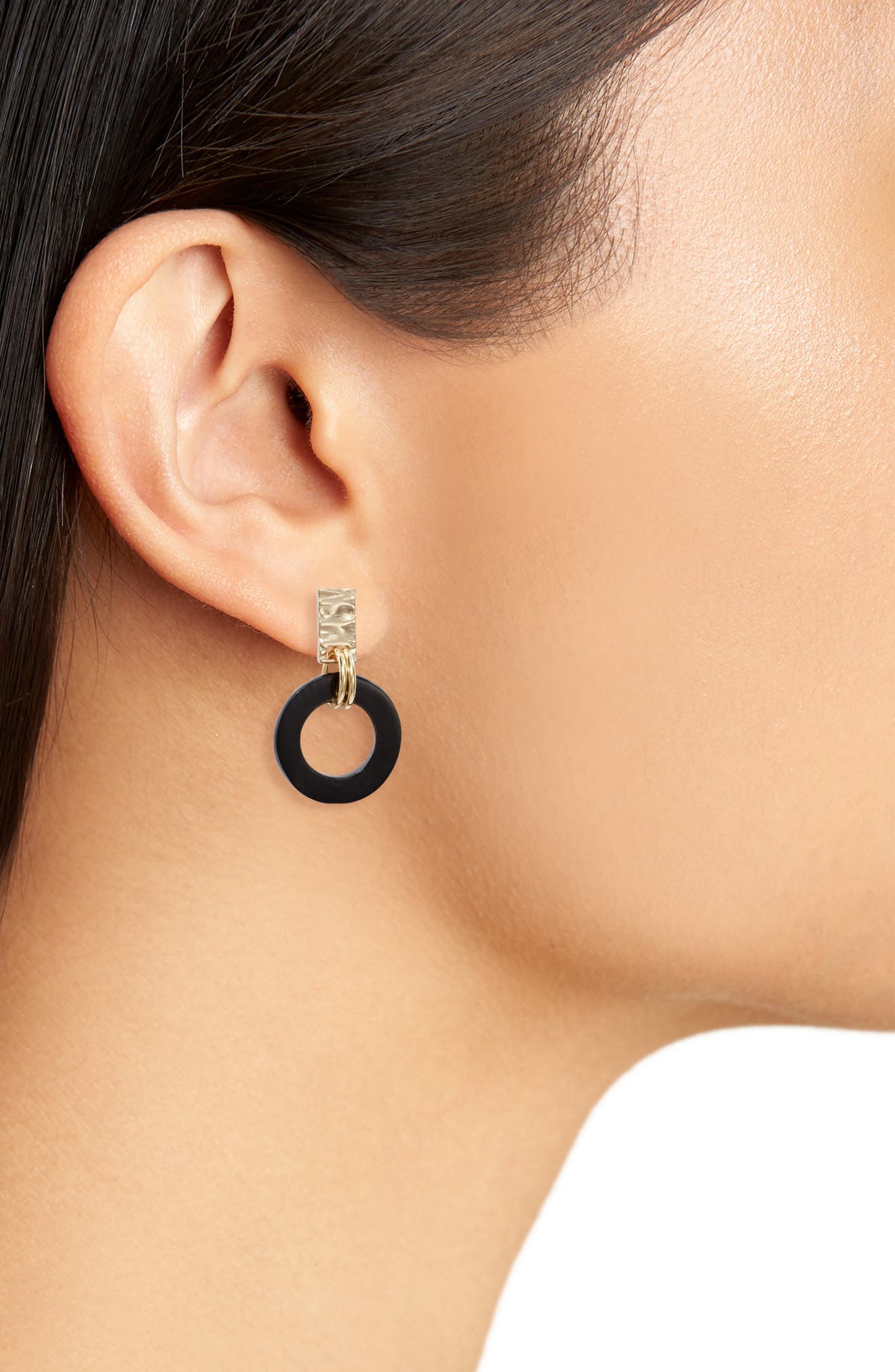 Akola Small Horn Circle Drop Earrings | Nordstrom
