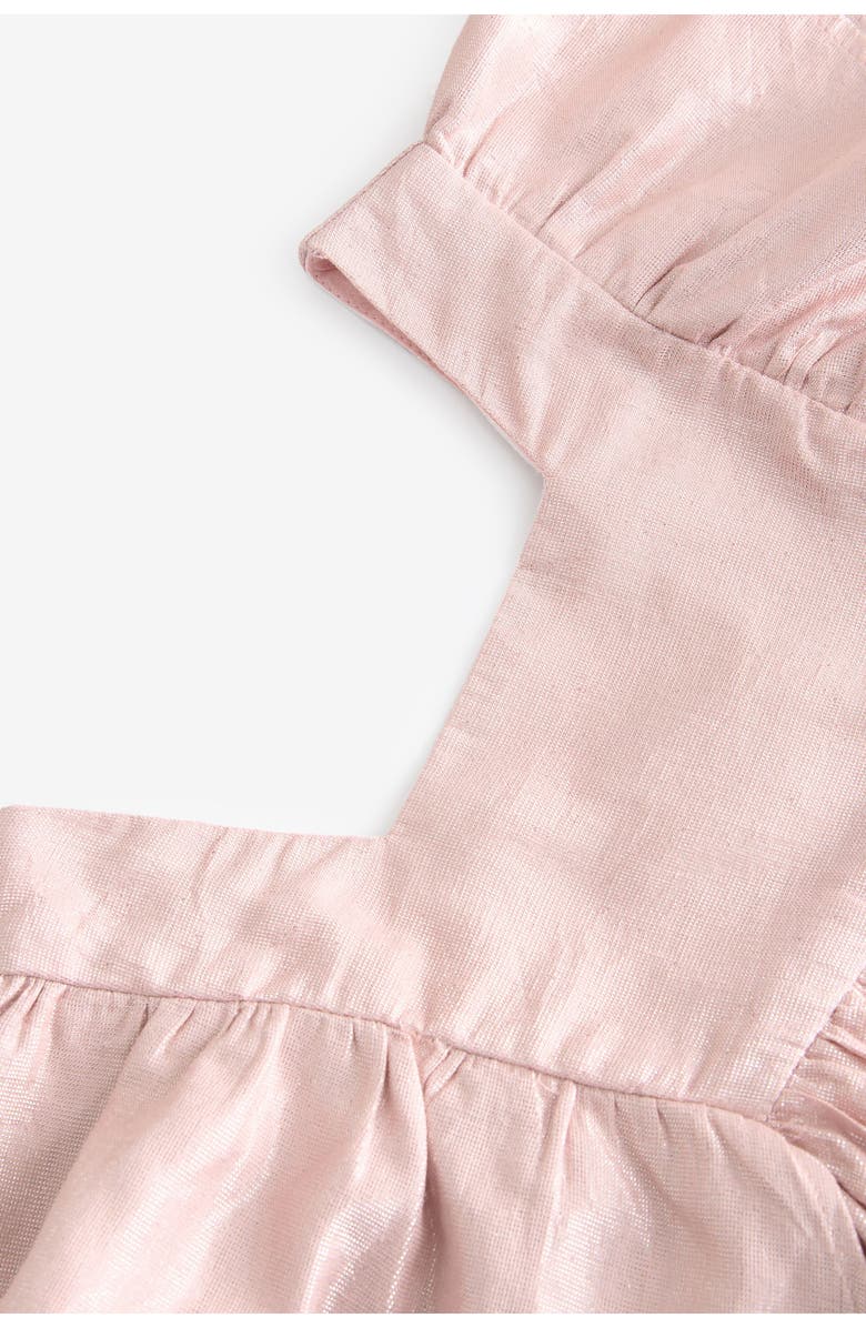 NEXT Kids' Metallic Flutter Sleeve Party Dress | Nordstromrack