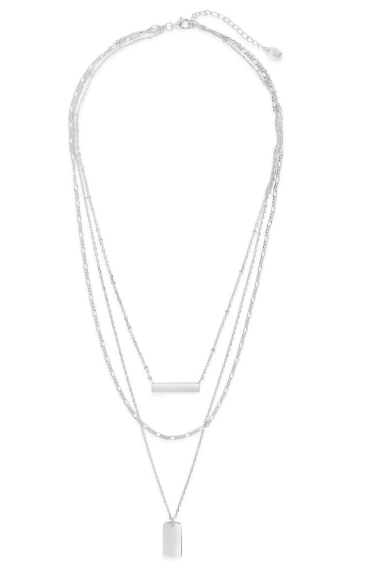 Sterling Forever Layered Bar Necklace | Nordstromrack