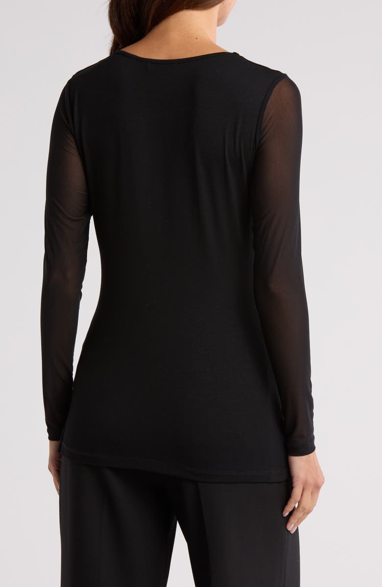 PATRIZIA LUCA Mesh Trim Top | Nordstromrack