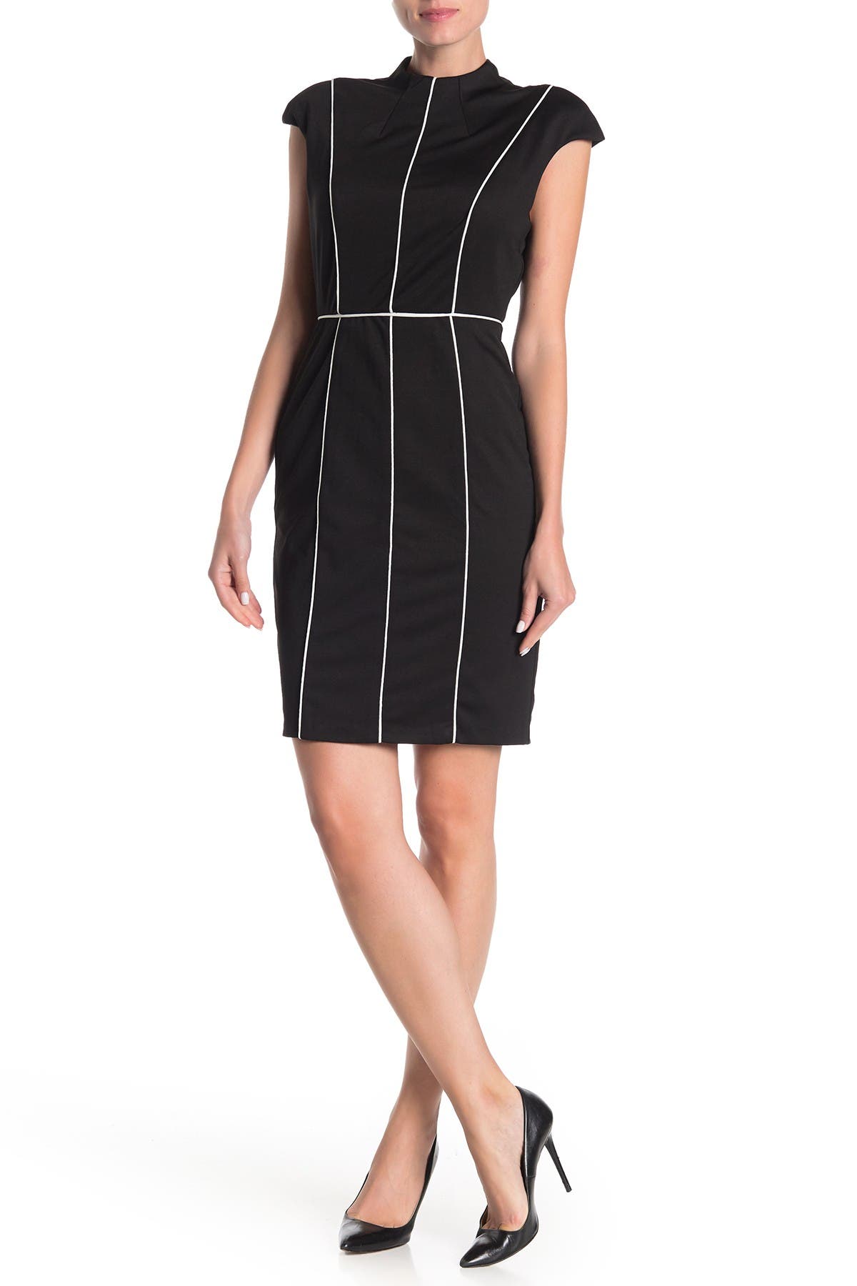 Alexia Admor Piped Cap Sleeve Sheath Dress | Nordstromrack