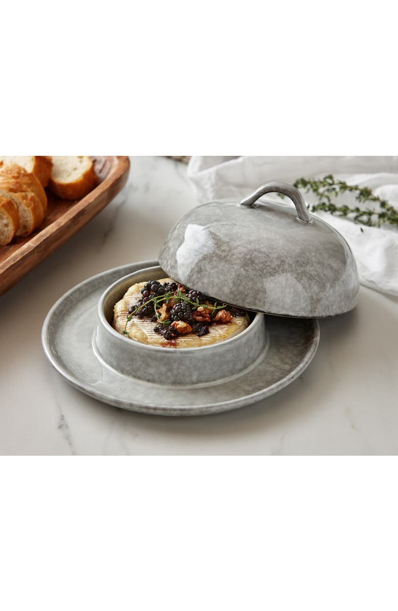 tag Stinson Light Gray Ceramic Brie Baker and Serving Platter | Nordstrom
