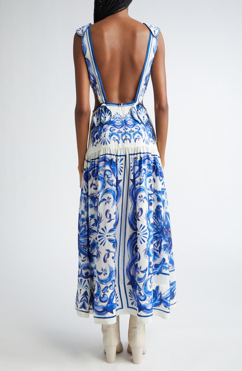 FARM Rio Garden Tiles Cutout Maxi Dress | Nordstrom