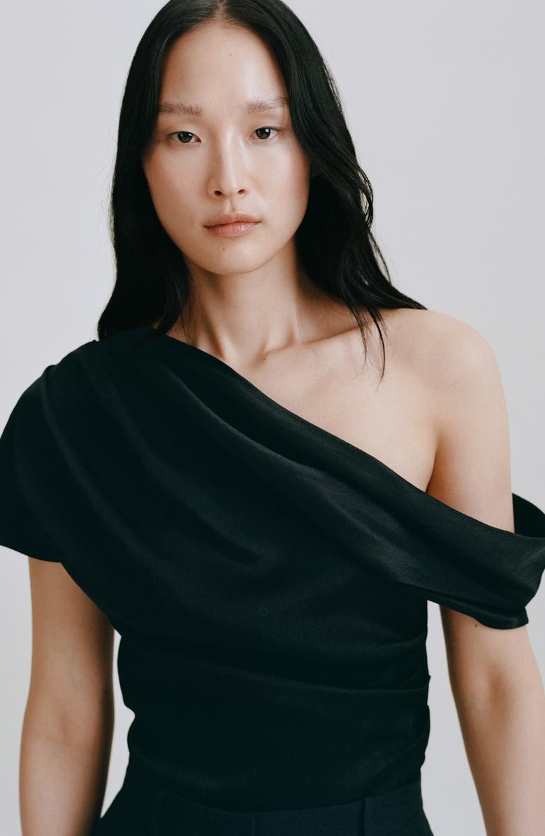 MANGO Drapey Short Sleeve Top | Nordstromrack