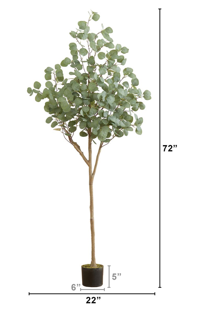 NEARLY NATURAL 6 ft. Eucalyptus Tree Artificial Plant | Nordstromrack