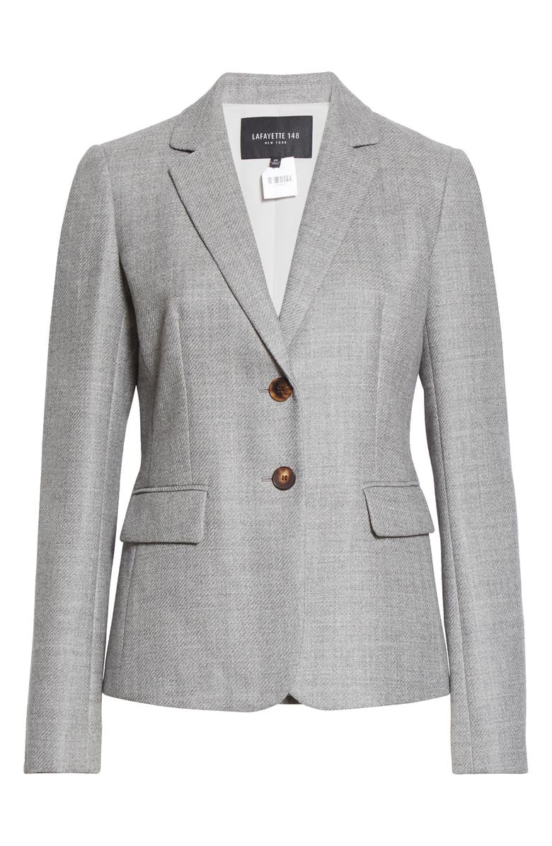 Lafayette 148 New York Thatcher Wool & Silk Blazer | Nordstromrack