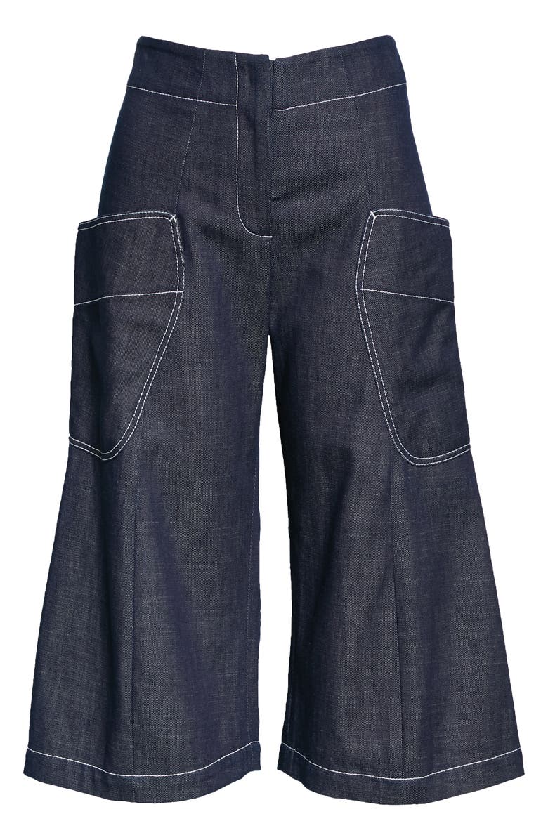 Zero + Maria Cornejo Curved Eda Denim Culottes | Nordstrom
