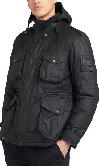 Barbour Canna Hooded Waxed Cotton Jacket | Nordstrom