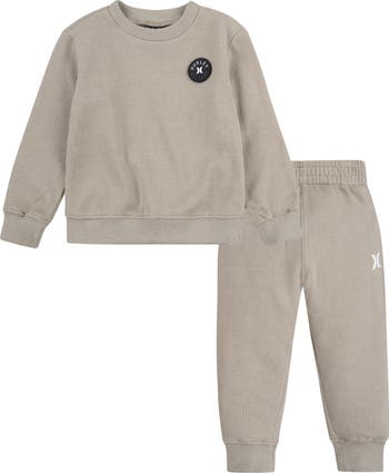 Hurley Waffle Knit Sweatshirt & Joggers Set | Nordstromrack