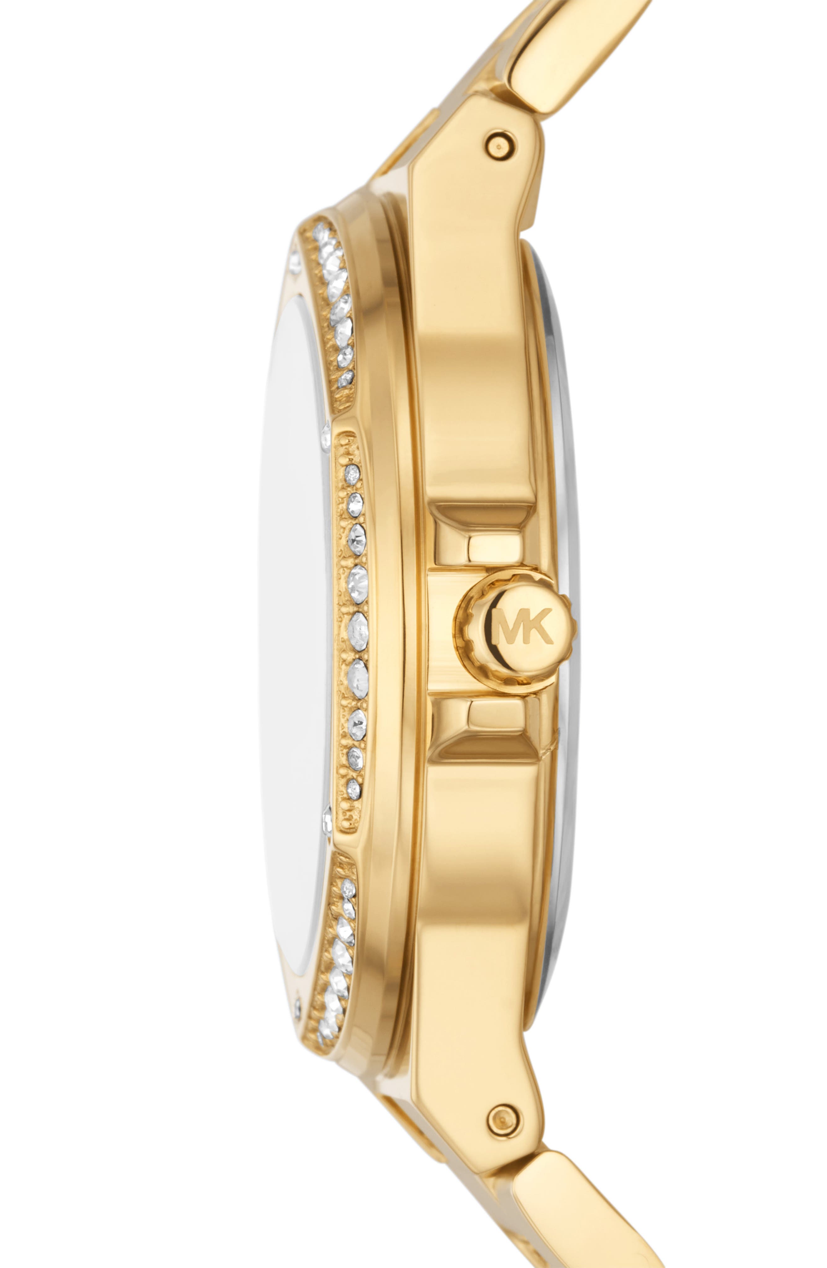 Michael Kors MICHAEL Michael Kors Lennox Logo Pavé Bracelet Watch, 37mm ...