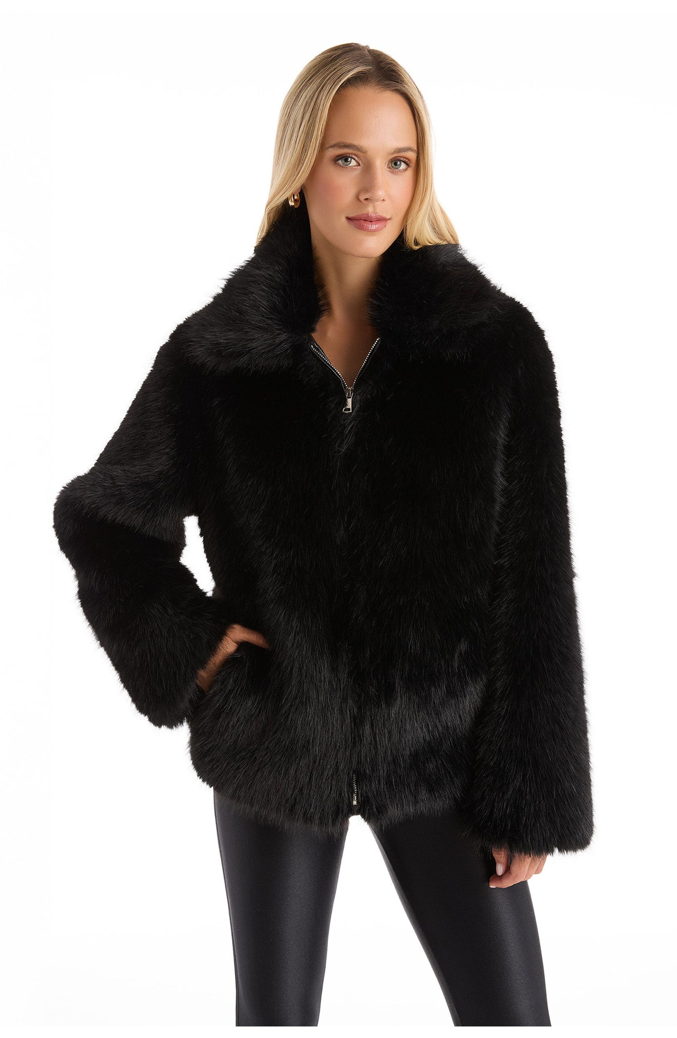 The Noli Shop Dani Faux Fur Coat | Nordstrom