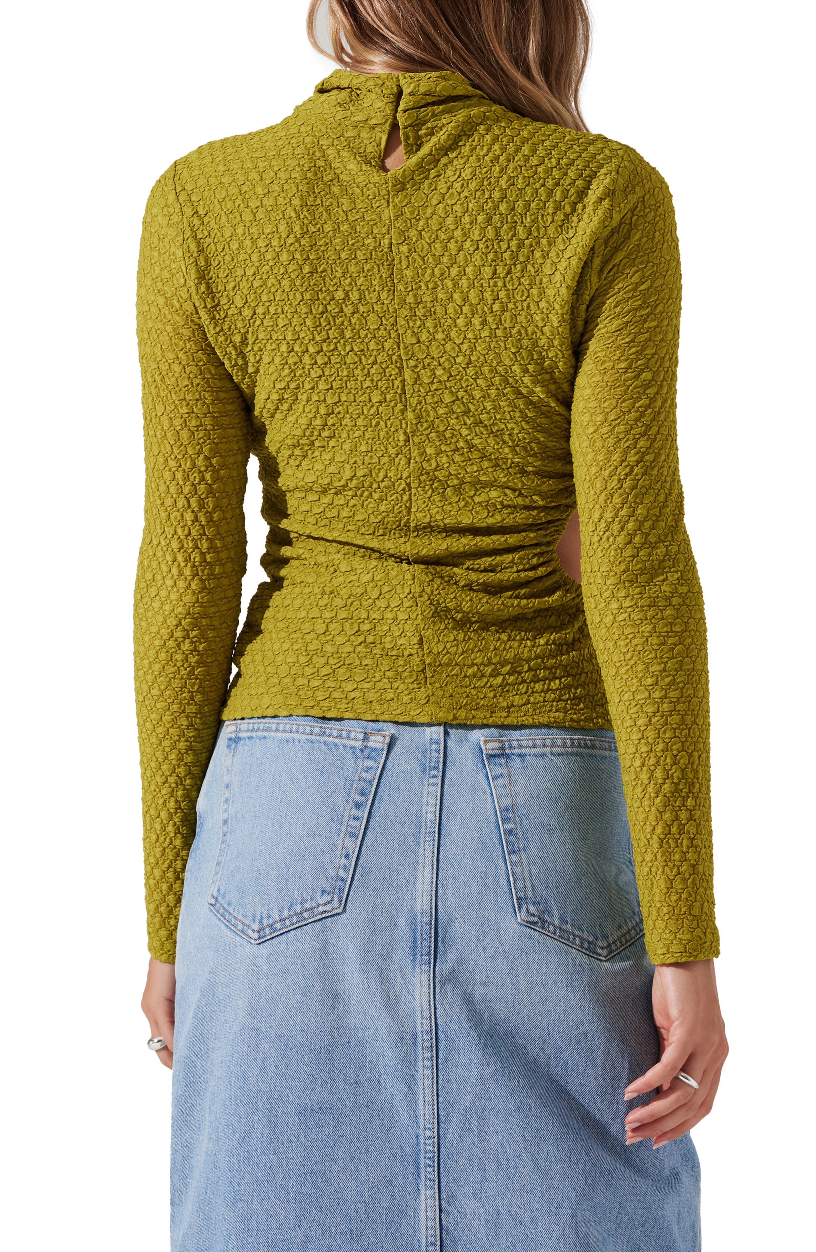 ASTR the Label Texture Cutout Knit Top | Nordstromrack