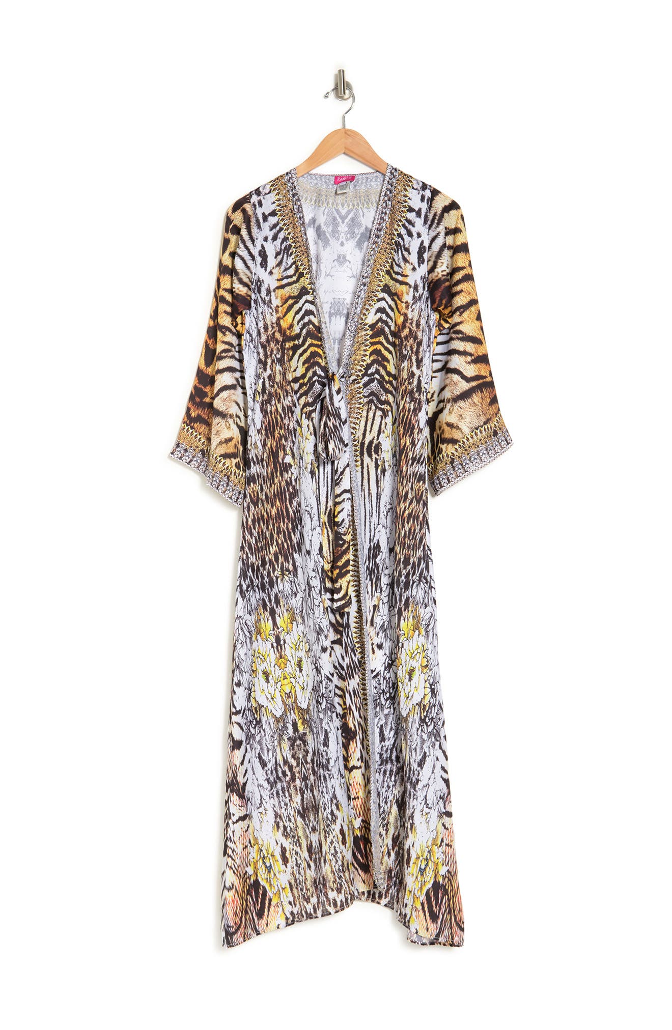 RANEES Multi Print V-Neck Maxi Dress | Nordstromrack