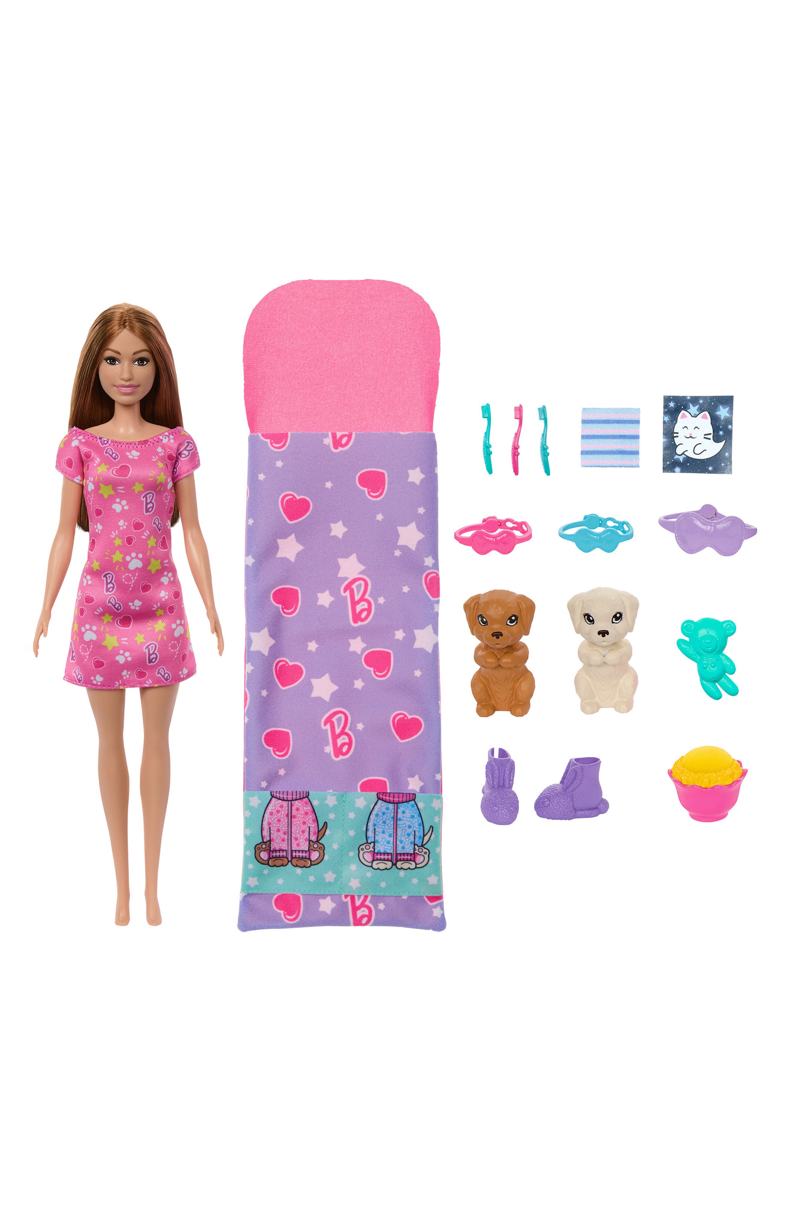 Barbie ® Doll & Puppy Slumber Party Playset | Nordstromrack