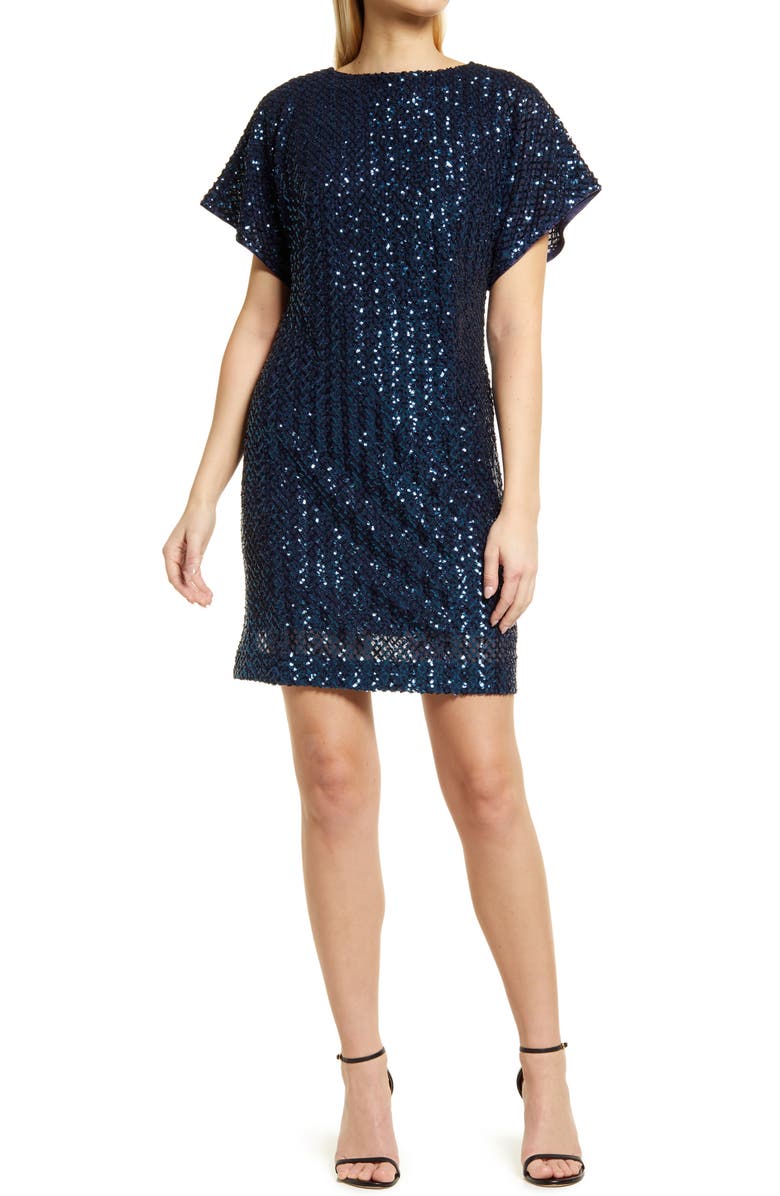 Vince Camuto Dolman Sleeve Sequin Dress | Nordstromrack