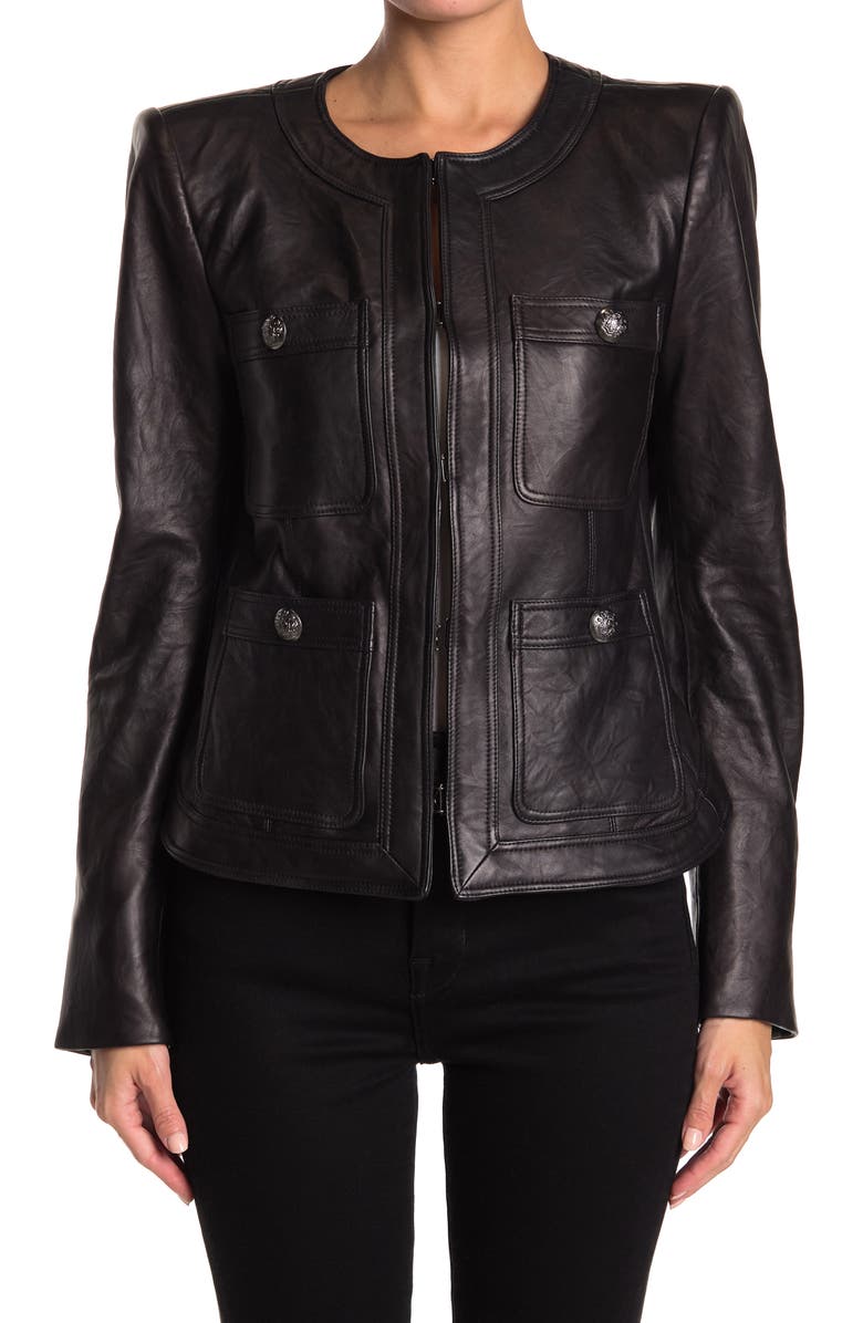 Veronica Beard Shanti Leather Jacket | Nordstromrack