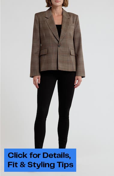 FRAME Single Button Virgin Wool Blazer | Nordstromrack