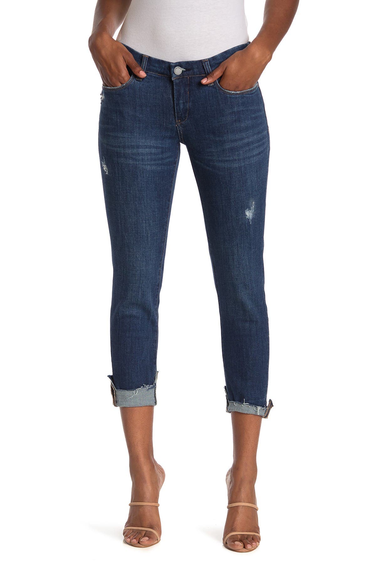 BLANKNYC Staggered Hem Crop Jean | Nordstromrack