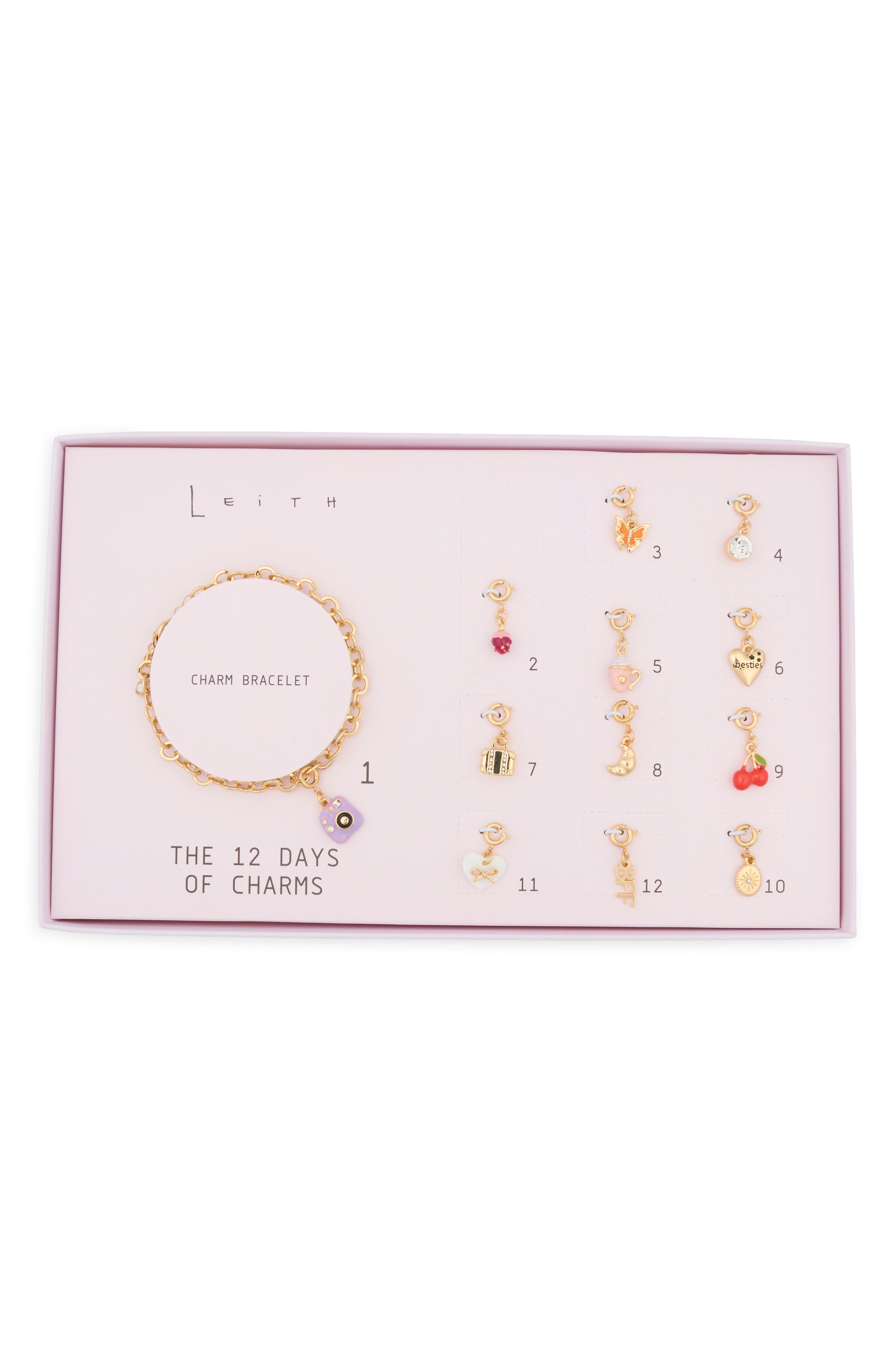 Leith The 12 Days of Charms Advent Calendar Bracelet Set | Nordstromrack