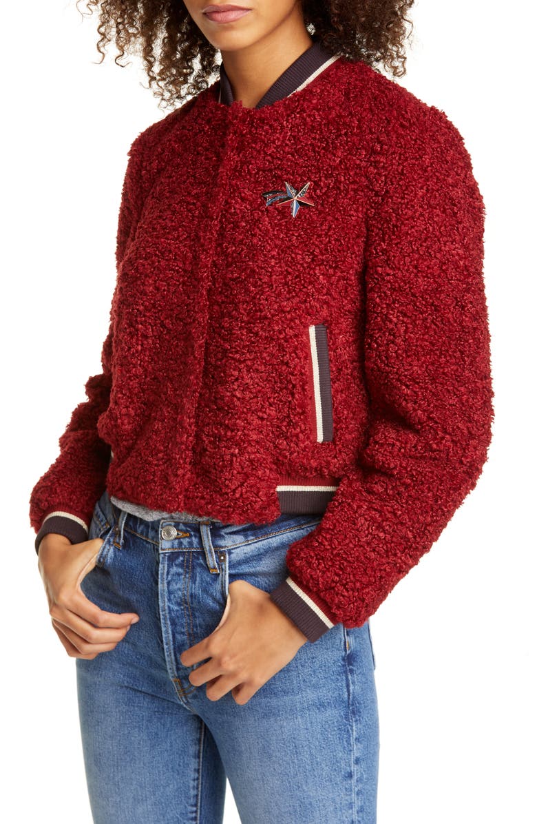 Ted Baker London Colour by Numbers Bobbl Teddy Bomber Jacket ...