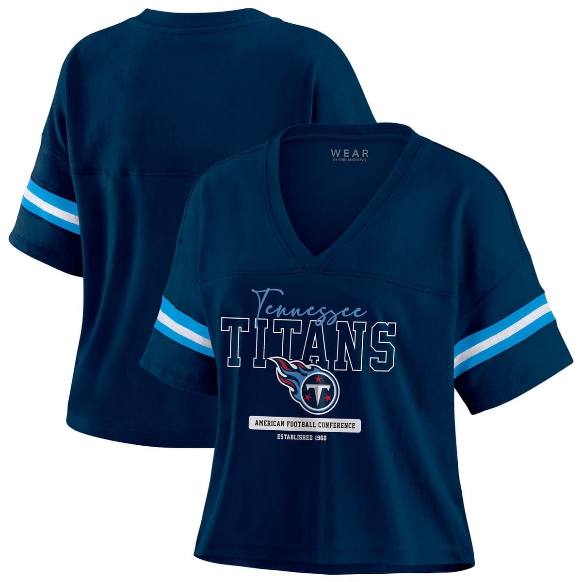 WEAR by Erin Andrews Women's WEAR by Erin Andrews Navy Tennessee Titans ...