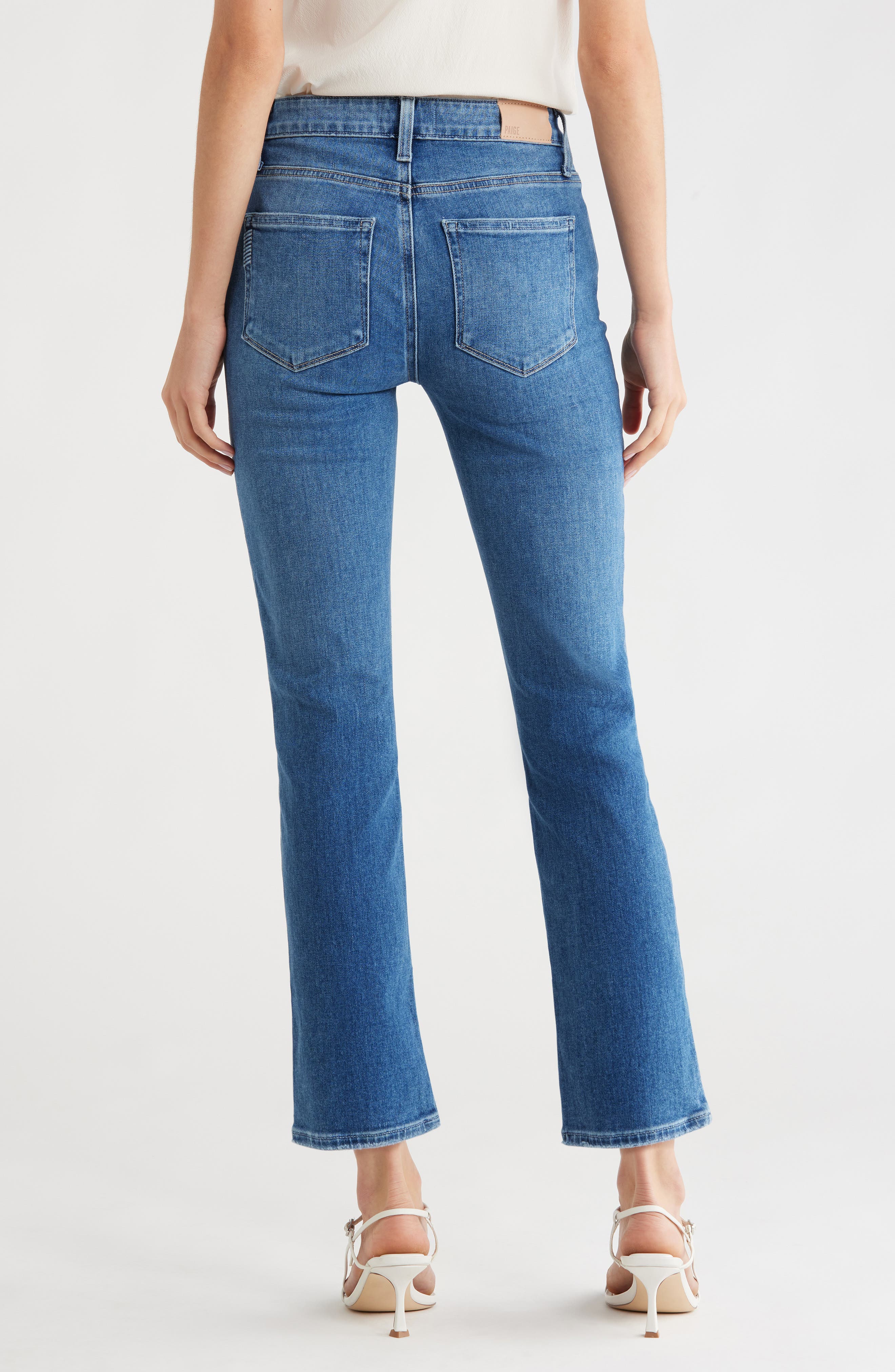 PAIGE Cindy High Waist Ankle Straight Leg Jeans | Nordstrom