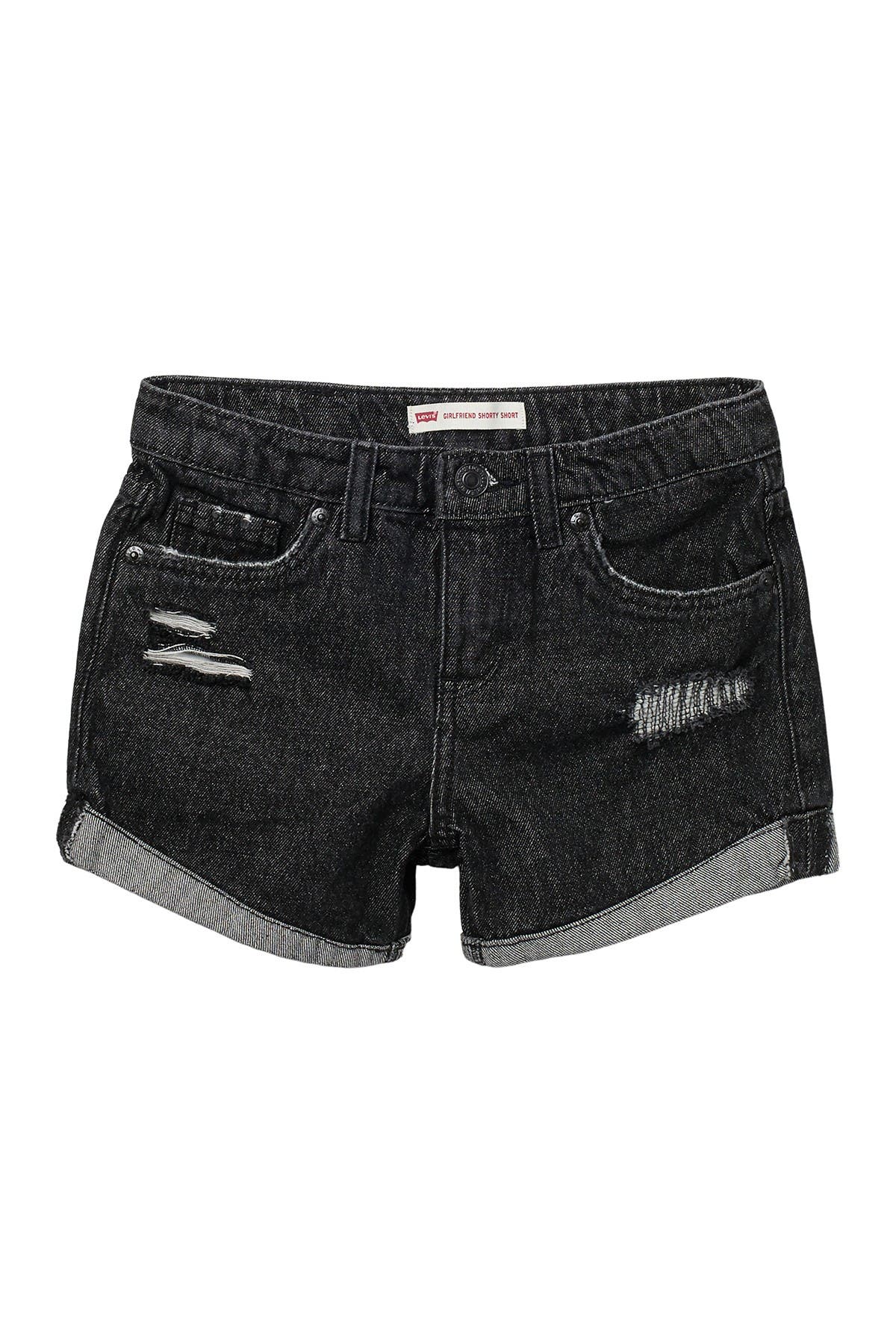 Levi's® Girlfriend Rolled Cuff Denim Shorts | Nordstromrack
