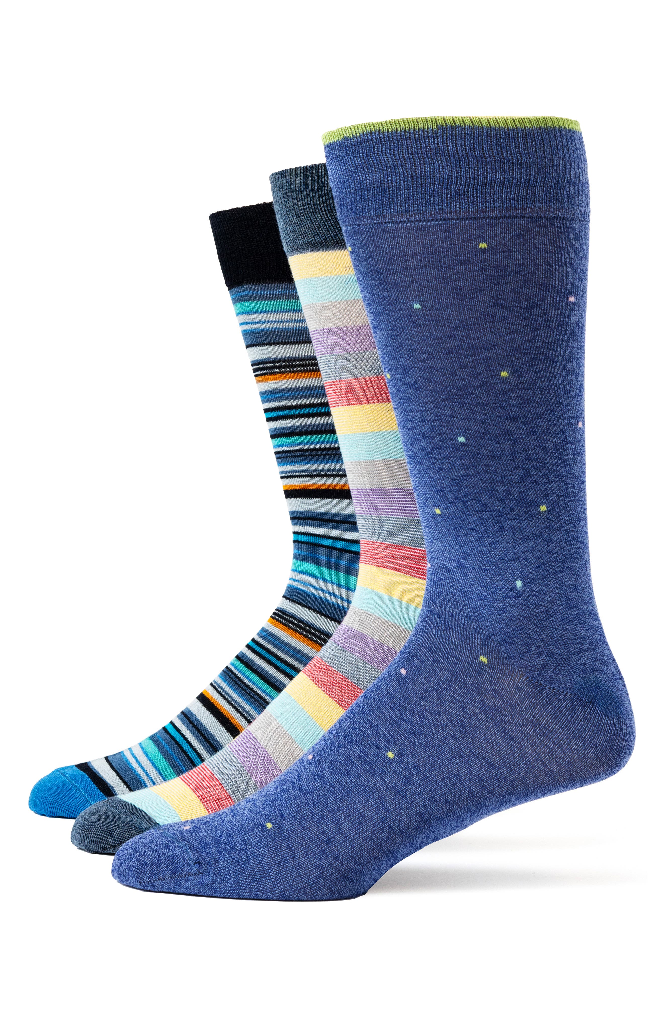 Lorenzo Uomo 3-Pack Assorted Dress Socks | Nordstromrack