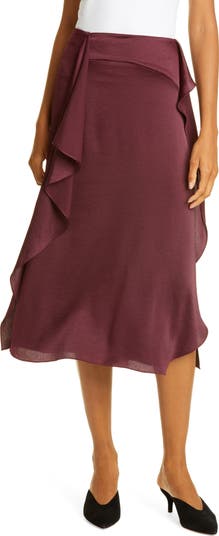 Kate Spade New York satin ruffle skirt | Nordstrom