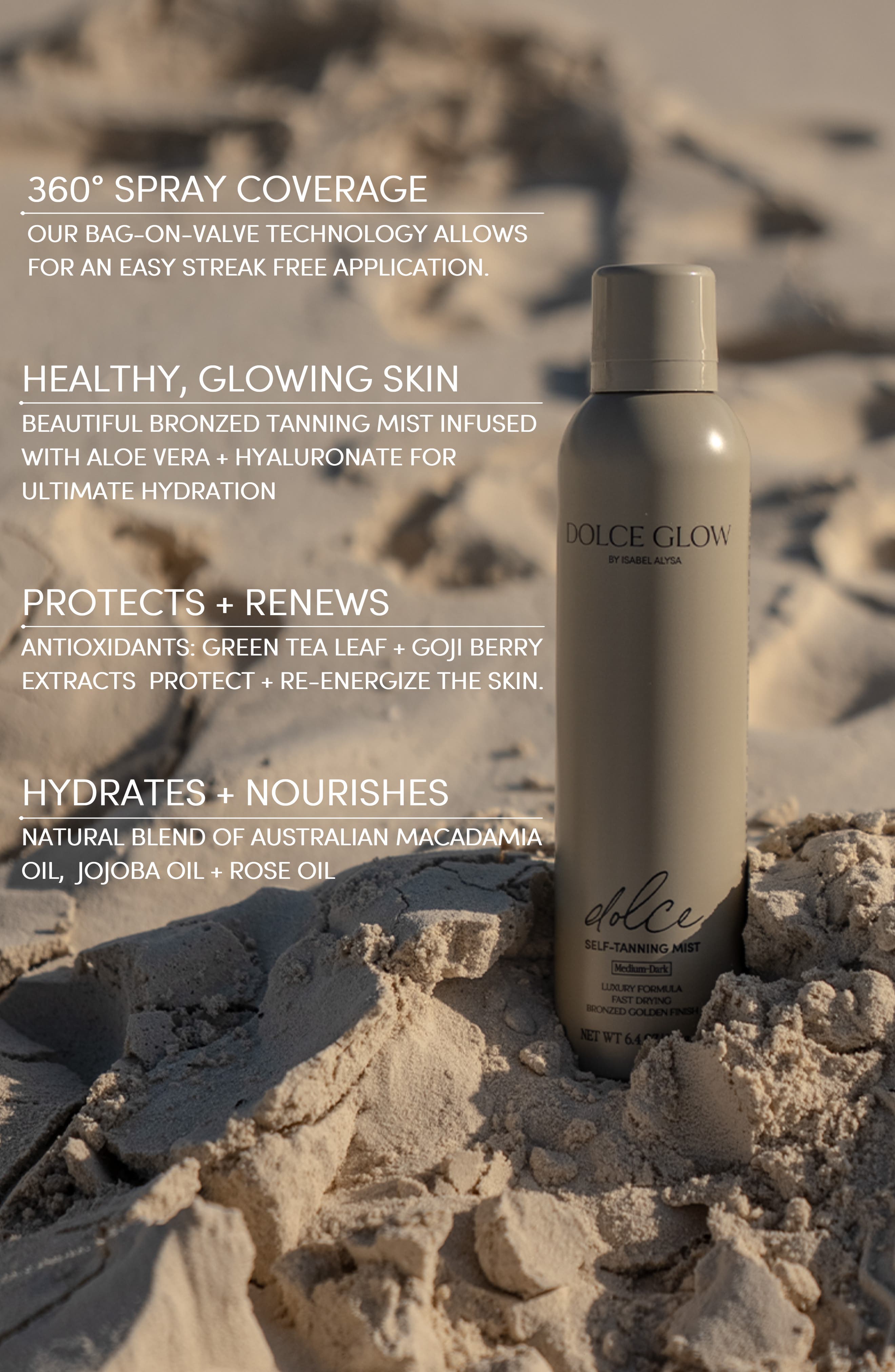 Dolce Glow by Isabel Alysa Self-Tanning Mist | Nordstrom