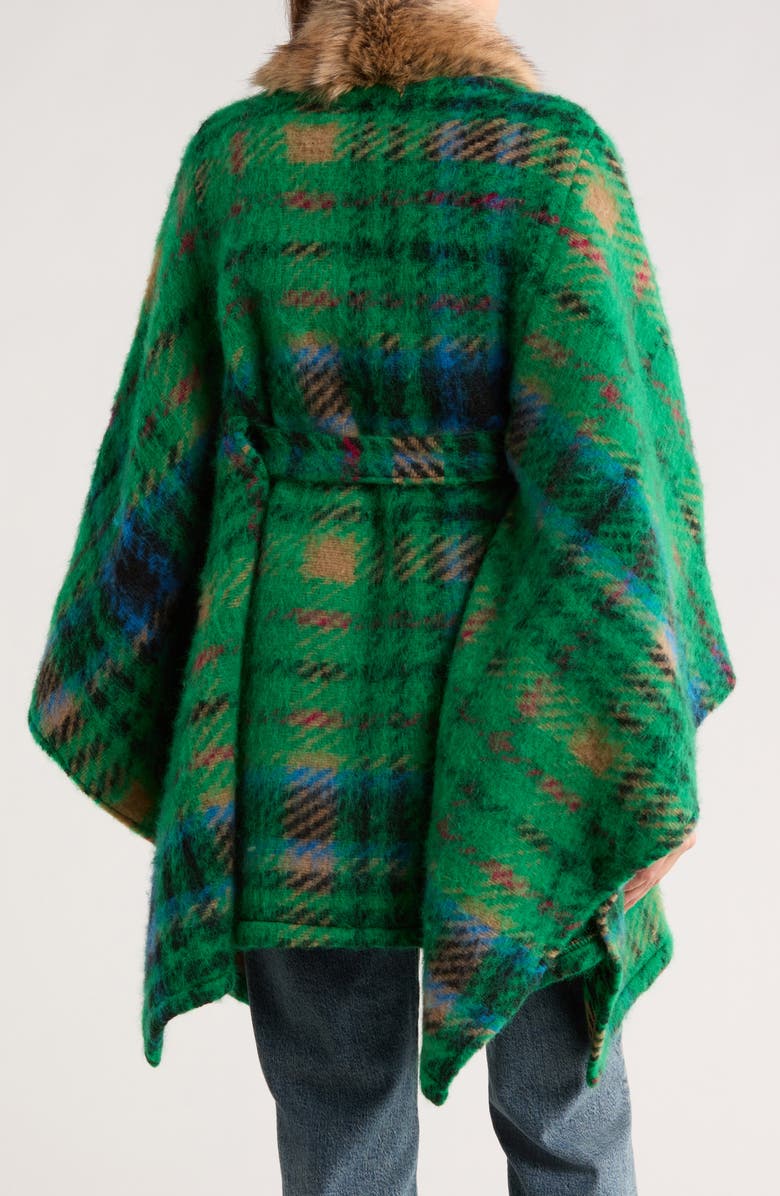 La Fiorentina Faux Fur Trim Cape | Nordstromrack